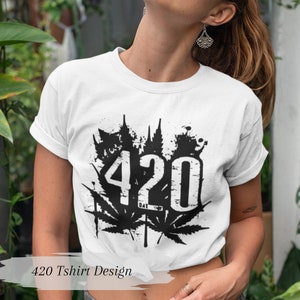 420 Cannabis Day Celebration Digital Illustration PNG/SVG Download for ...