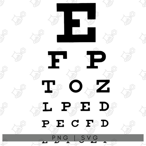Eye Chart Art - Etsy