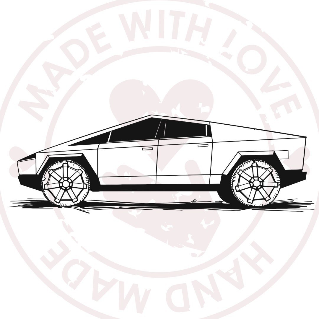Ultimate Cybertruck Design Bundle Bundle SVG/PNG Files EV Silhouettes ...