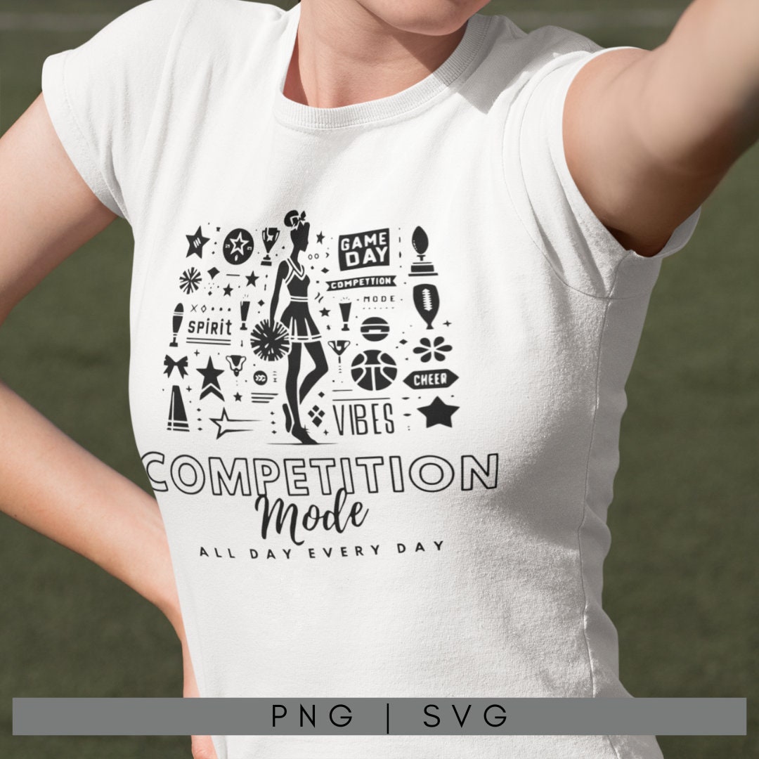 Cheer Bundle: Competition & Game Day SVG/PNG Cheerleader, Cheer Mom ...