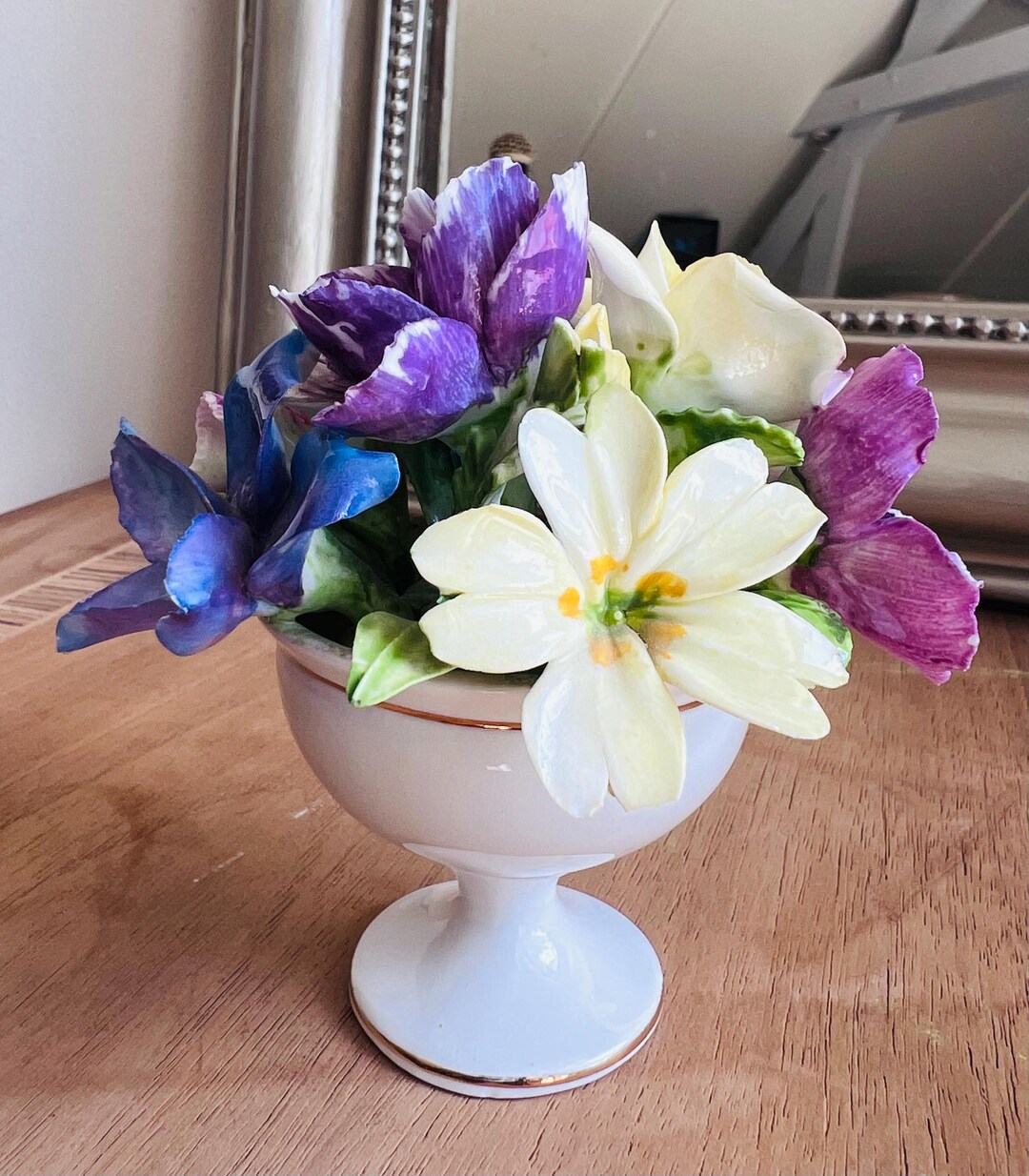 Crown Staffordshire Porcelain Flower Bouquet / Crown Staffordshire ...