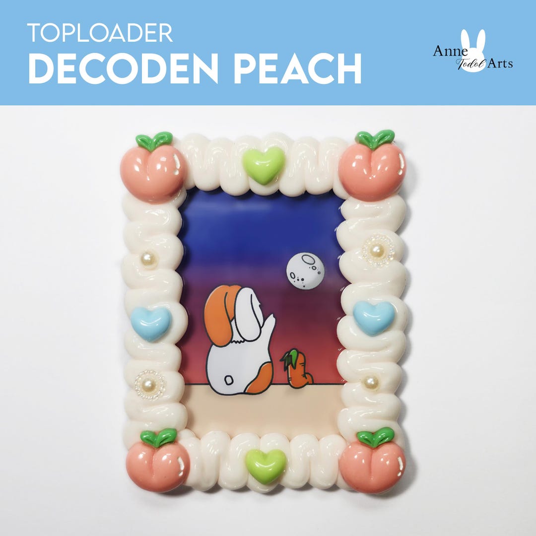 K-pop Toploader Peach Decoden Card Sleeve for Idol Photocard - Etsy
