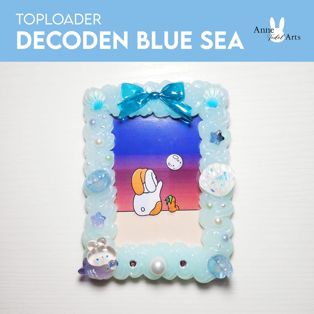 K-pop Toploader Blue Sea Decoden Card Sleeve for Idol Photocard - Etsy