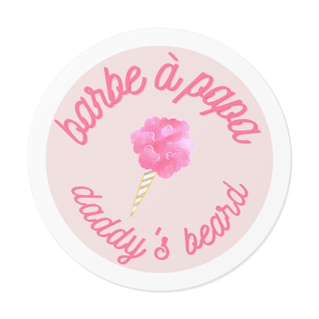 Barbe à Papa / "daddy's Beard" French Vinyl Cotton Candy Sticker - Etsy