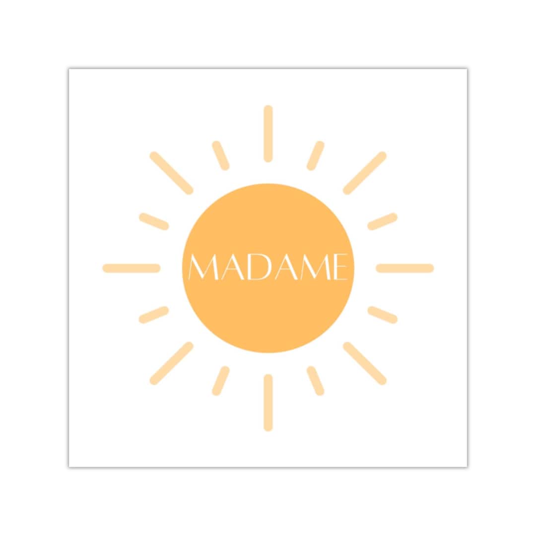 Madame French Teacher Vinyl Sticker - Etsy