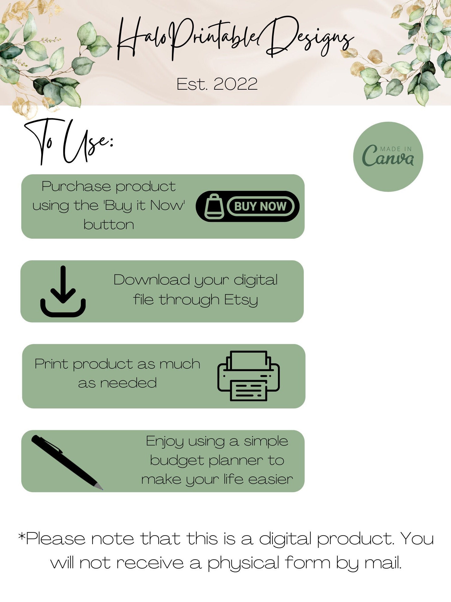 Printable Monthly Budget Tracker Instant Download - Etsy