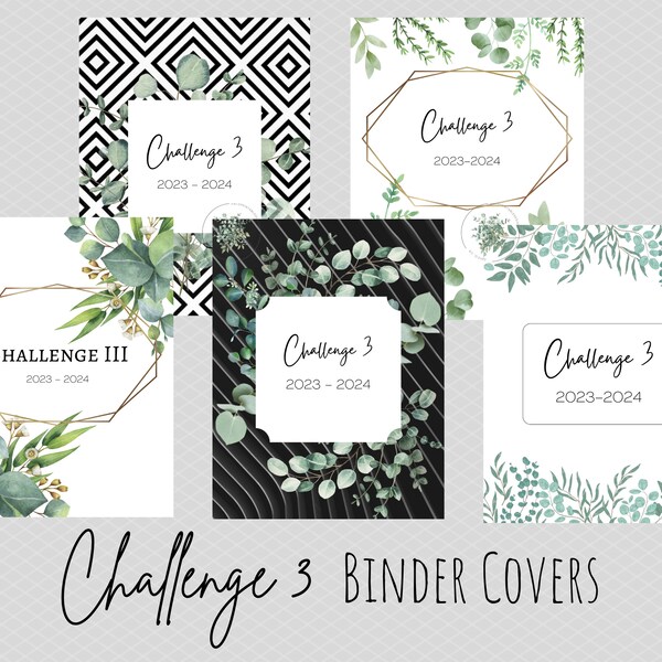 Binder Covers Printable - Etsy