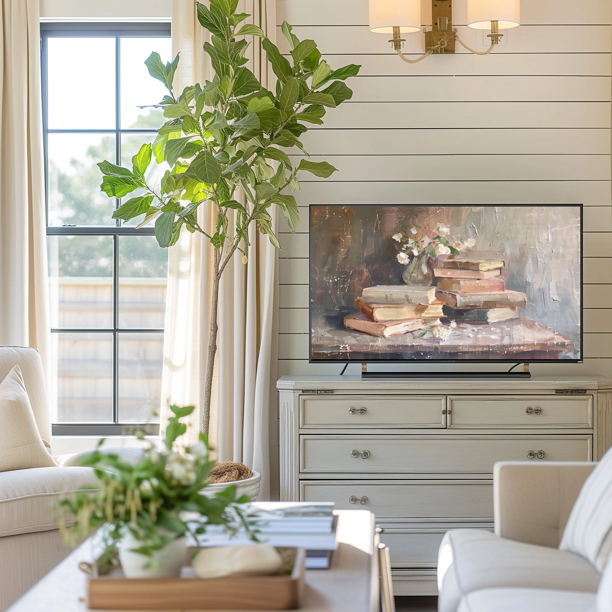 Light Academia Frame TV Art Books, Frame TV Artwork, Bookish Art ...