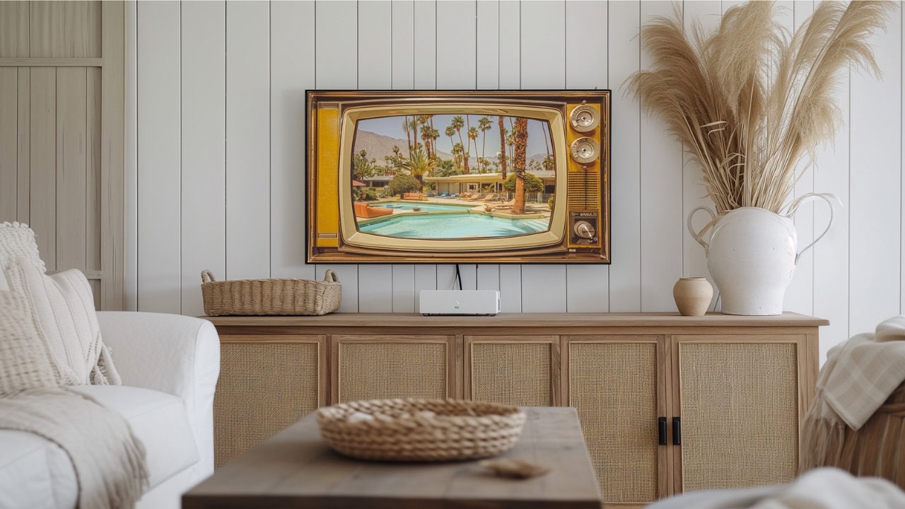 Frame TV Art Retro Screen TV Vintage Tv Screen, Antique Old Television ...