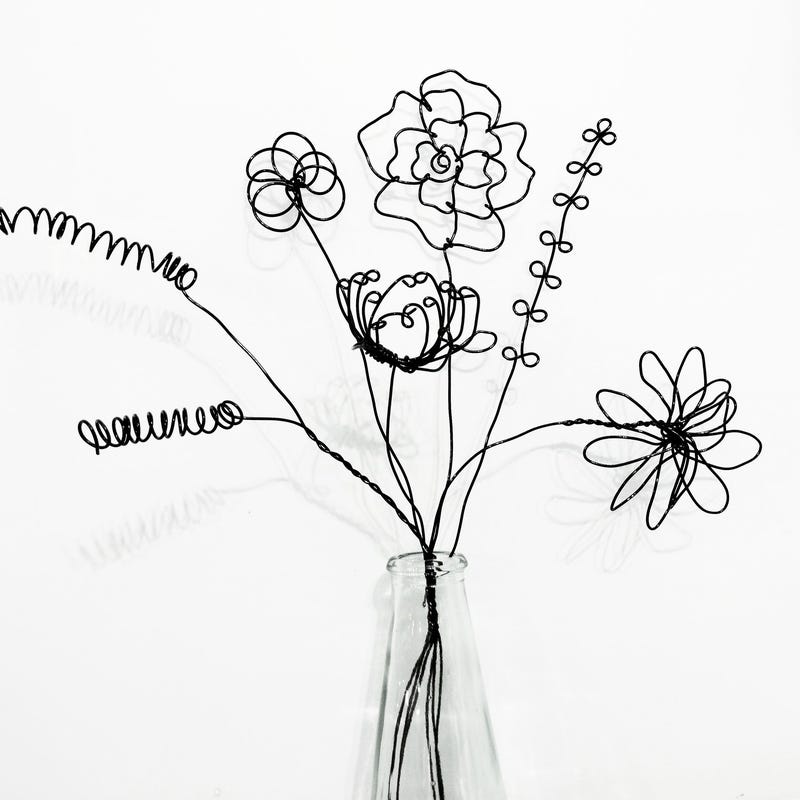 Wire Flower - Etsy