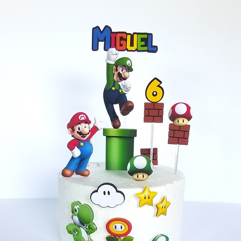 Luigi Cake - Etsy