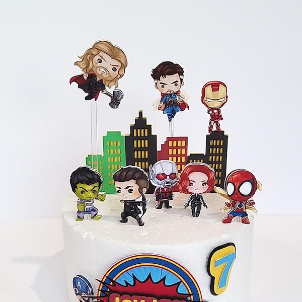 Avengers Cake Topper - Etsy
