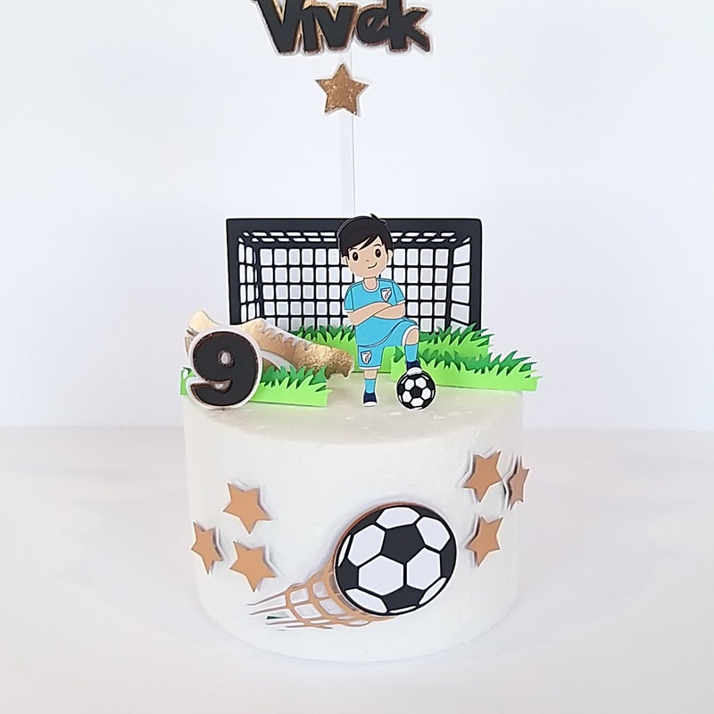 Soccer Cake Topper - Etsy