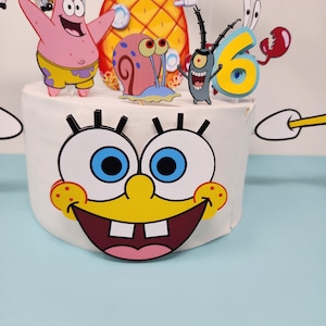 Sponge Bob Cake Topper - Etsy