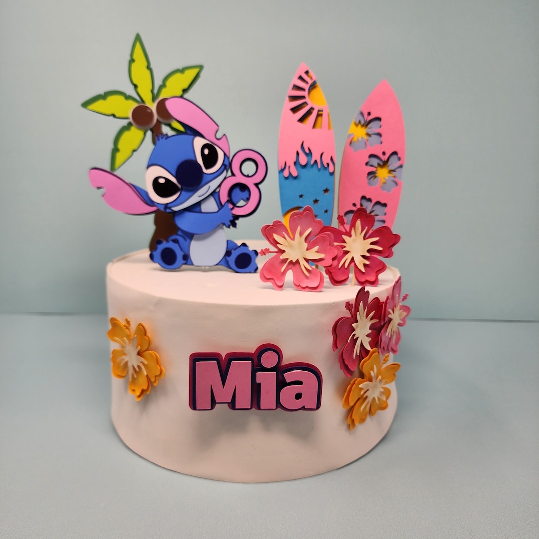 Stitch and Angel Cake Topper - Etsy