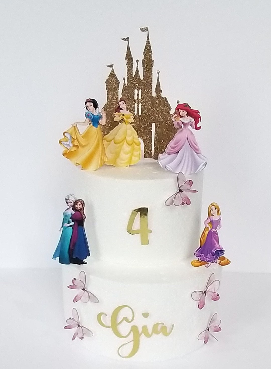 Personalized Princess Cake Topper, Birthday Party Decor - Etsy
