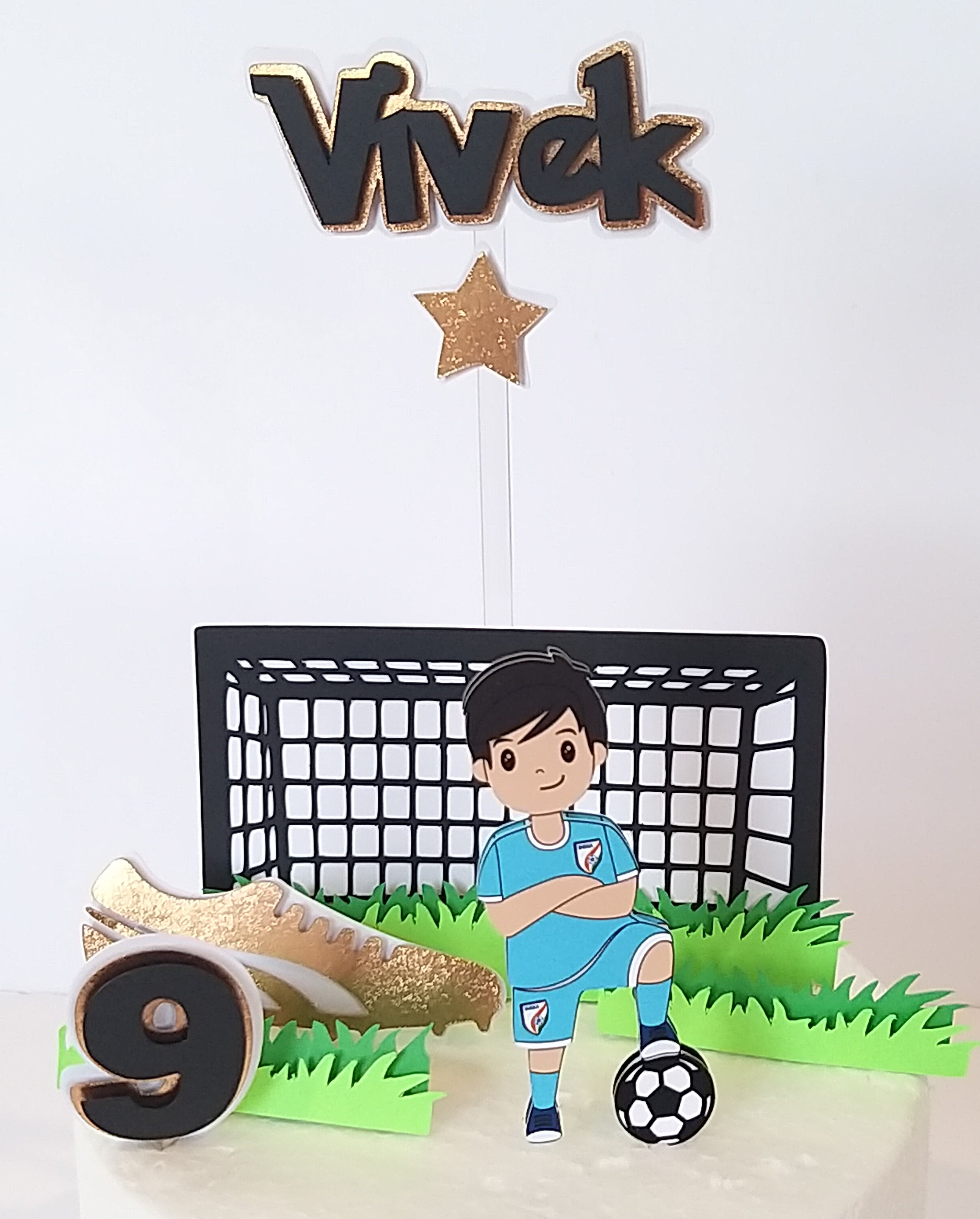 Soccer Cake Topper / Futebol Cake Topper / Change Your Soccer Player ...