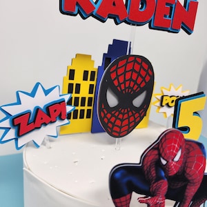 Spider Man Cake Topper - Etsy