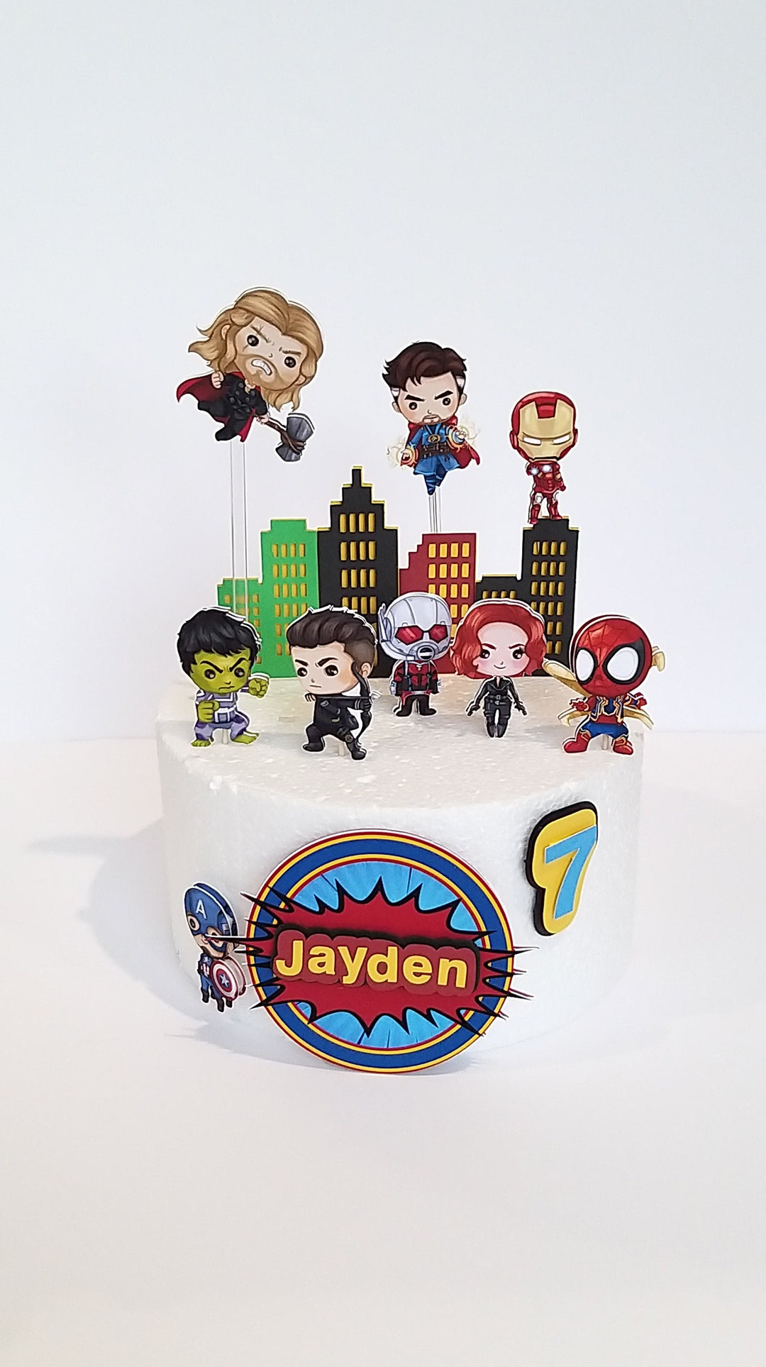 Avengers Cake Topper/ the Avengers - Etsy