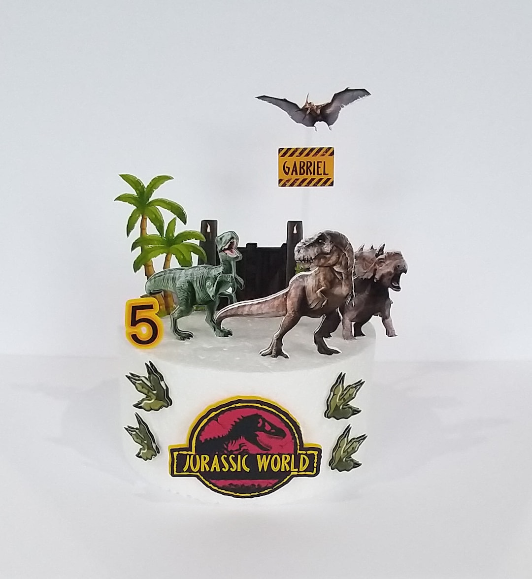 Jurassic World Cake Topper / Jurassic World / Dinosaurs - Etsy