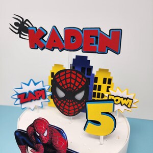 Spider Man Cake Topper - Etsy
