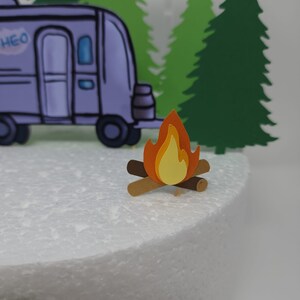 Camping Cake Topper / Happy Camper Cake Topper - Etsy