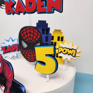 Spider Man Cake Topper - Etsy