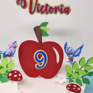 Snow White Cake Topper / Princess Snow White Cake Topper - Etsy