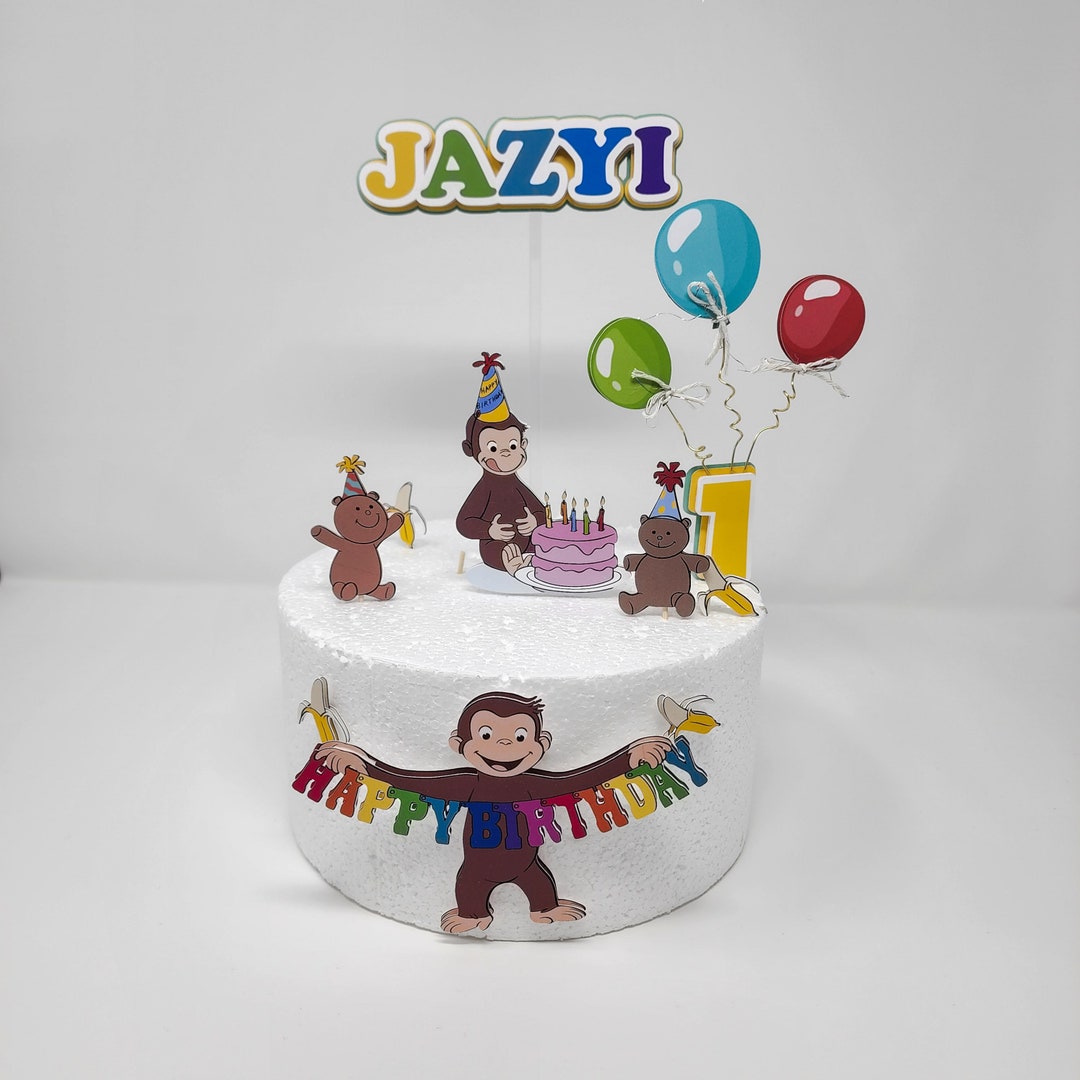 Curious George Cake Topper - Etsy