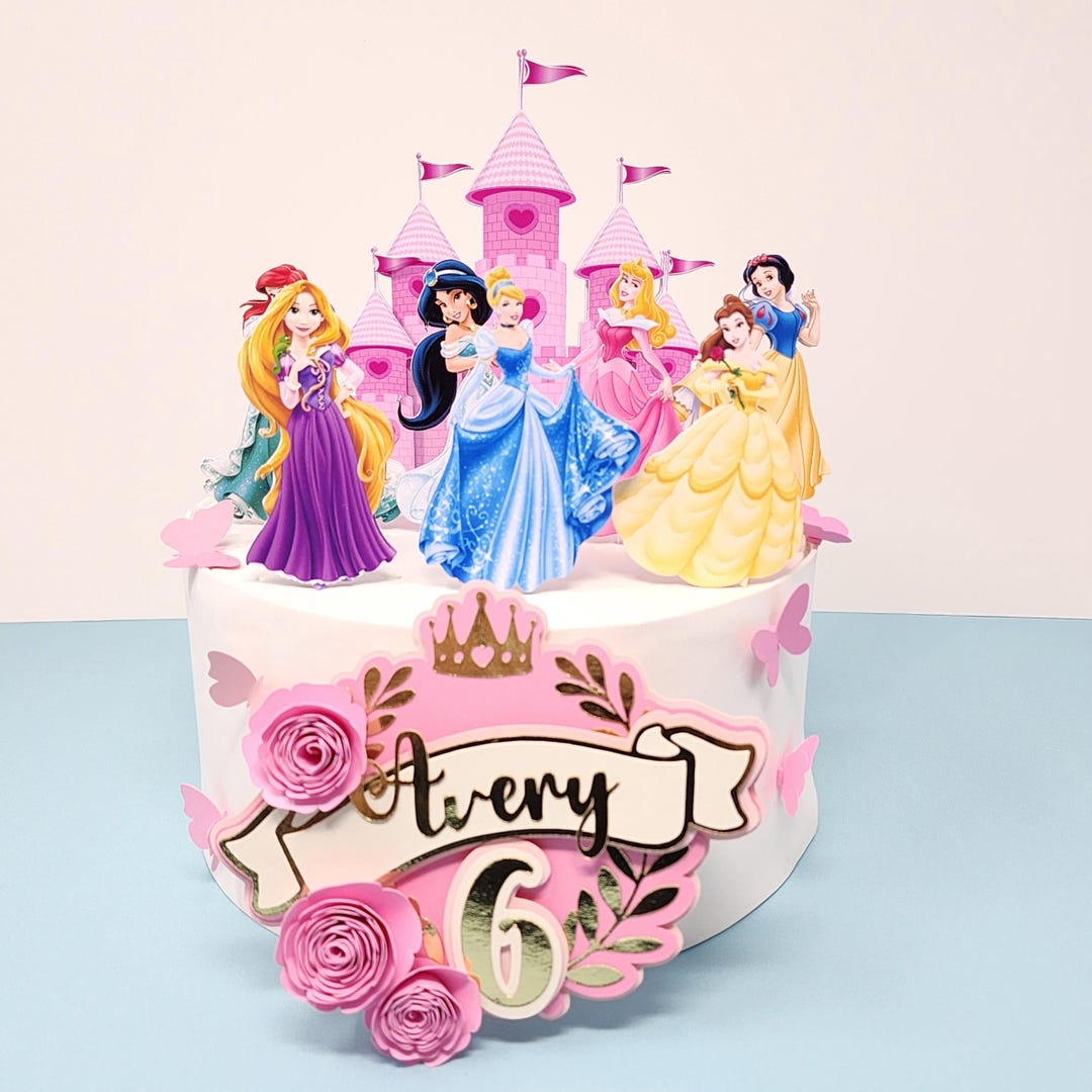 Princesses Cake Topper / Choose Your Princesses / Disney Princesses - Etsy