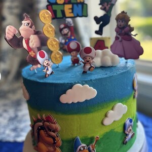 The Super Mario Bros Movie / Super Mario Bros Cake Topper / Mario and ...
