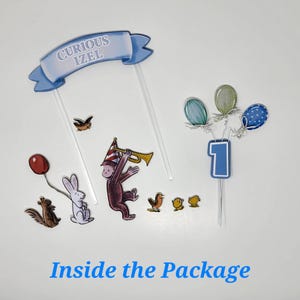 Curious George Cake Topper - Etsy