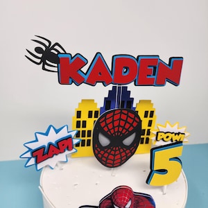 Spider Man Cake Topper - Etsy