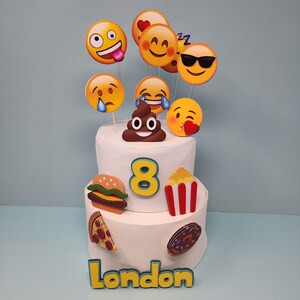 Emojis Cake Topper / Choose Your Emojis - Etsy