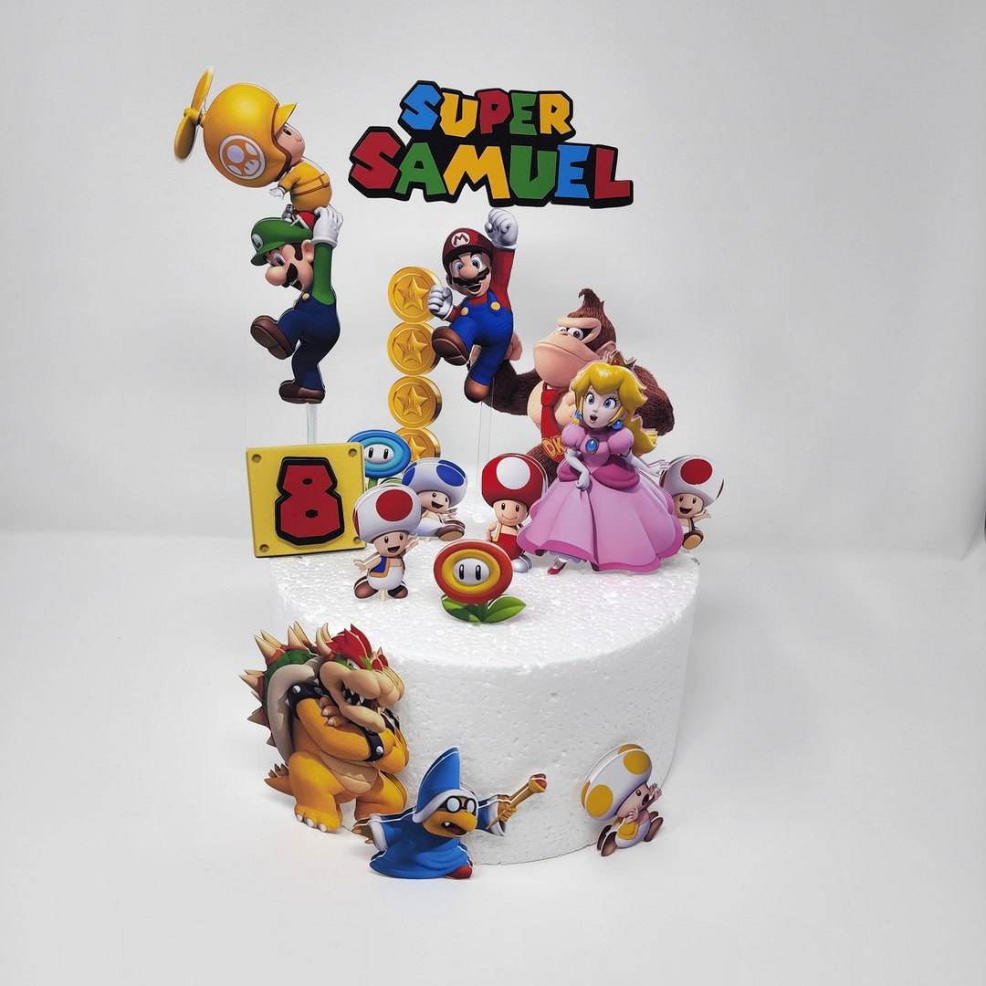 The Super Mario Bros Movie / Super Mario Bros Cake Topper / Mario and ...