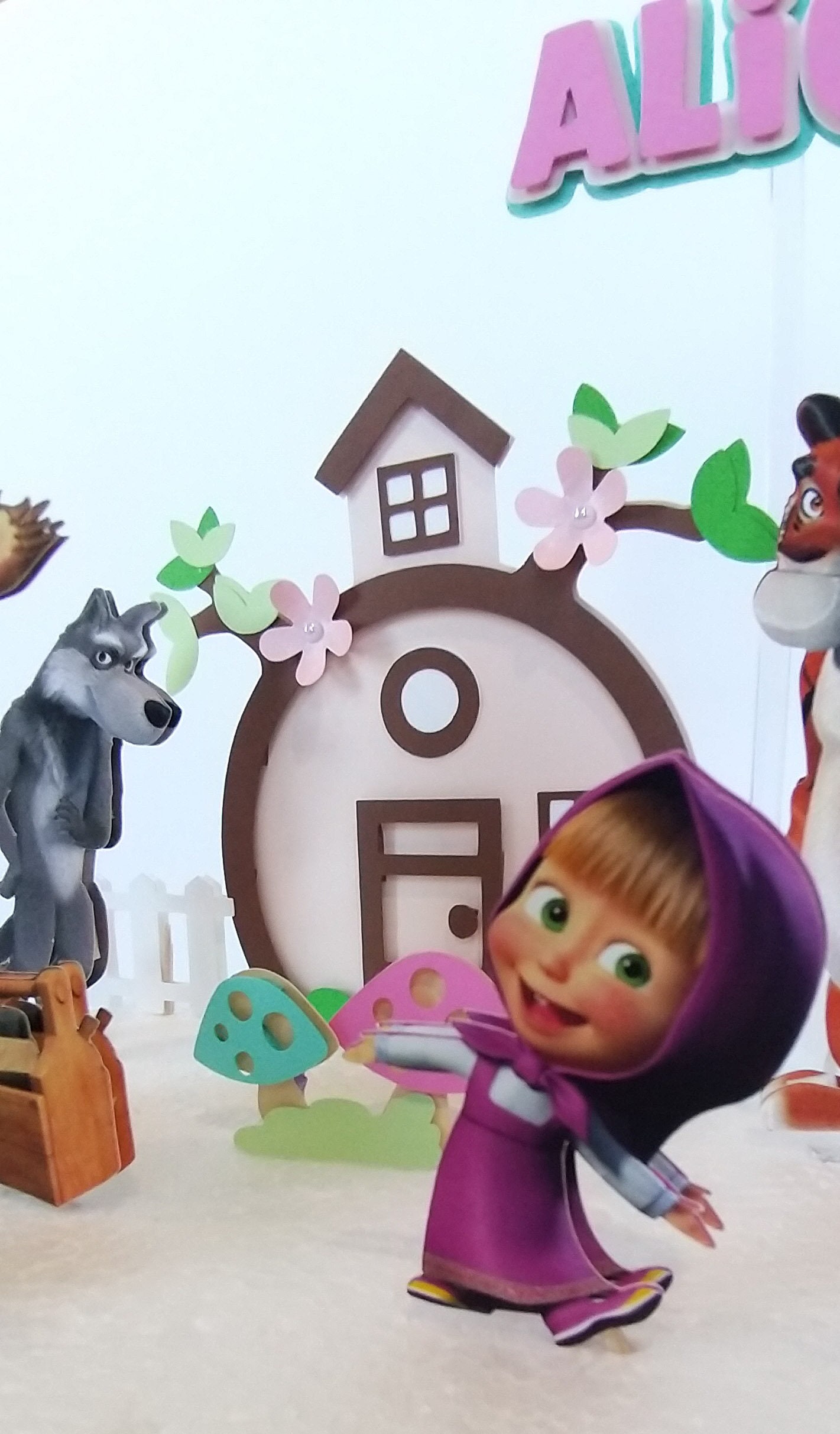 Masha and the Bear Cake Topper /masha E O Urso - Etsy UK