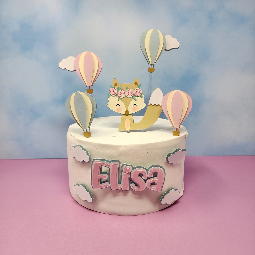 Fox Cake Topper/ Baby Shower Cake Topper - Etsy