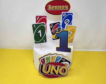 1st Birthday Uno Cake Topper Uno Birthday Theme First Birthday Cake ...