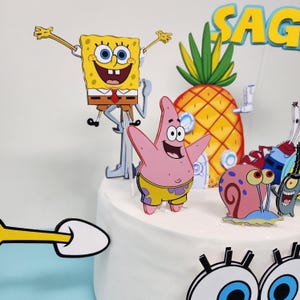 Sponge Bob Cake Topper - Etsy