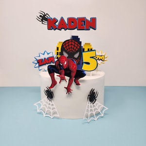 Spider Man Cake Topper - Etsy