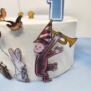 Curious George Cake Topper - Etsy