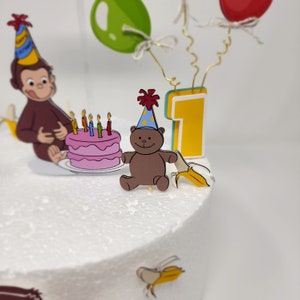 Curious George Cake Topper - Etsy