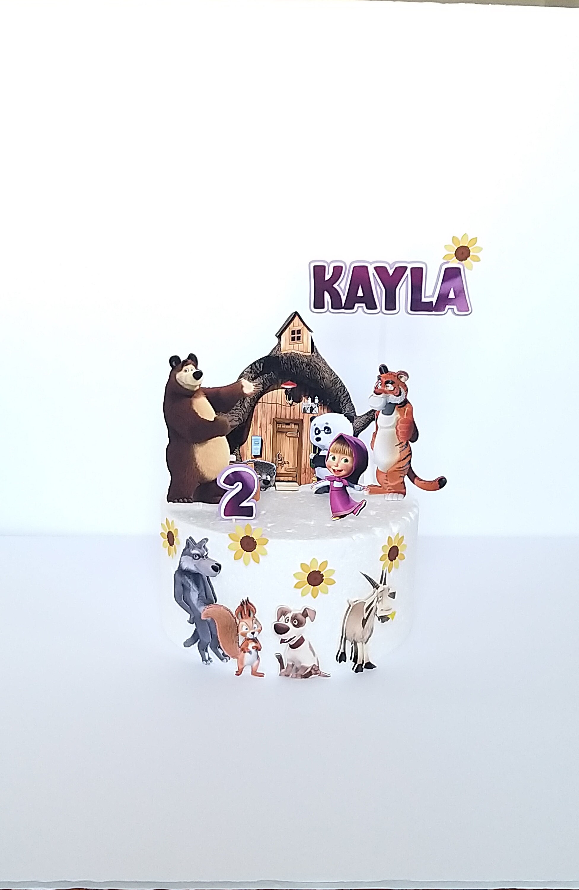 Masha and the Bear Cake Topper /masha E O Urso / Model 2 - Etsy Canada