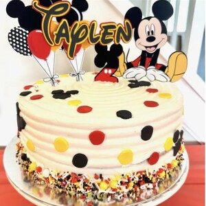 Mickey Cake Topper - Etsy