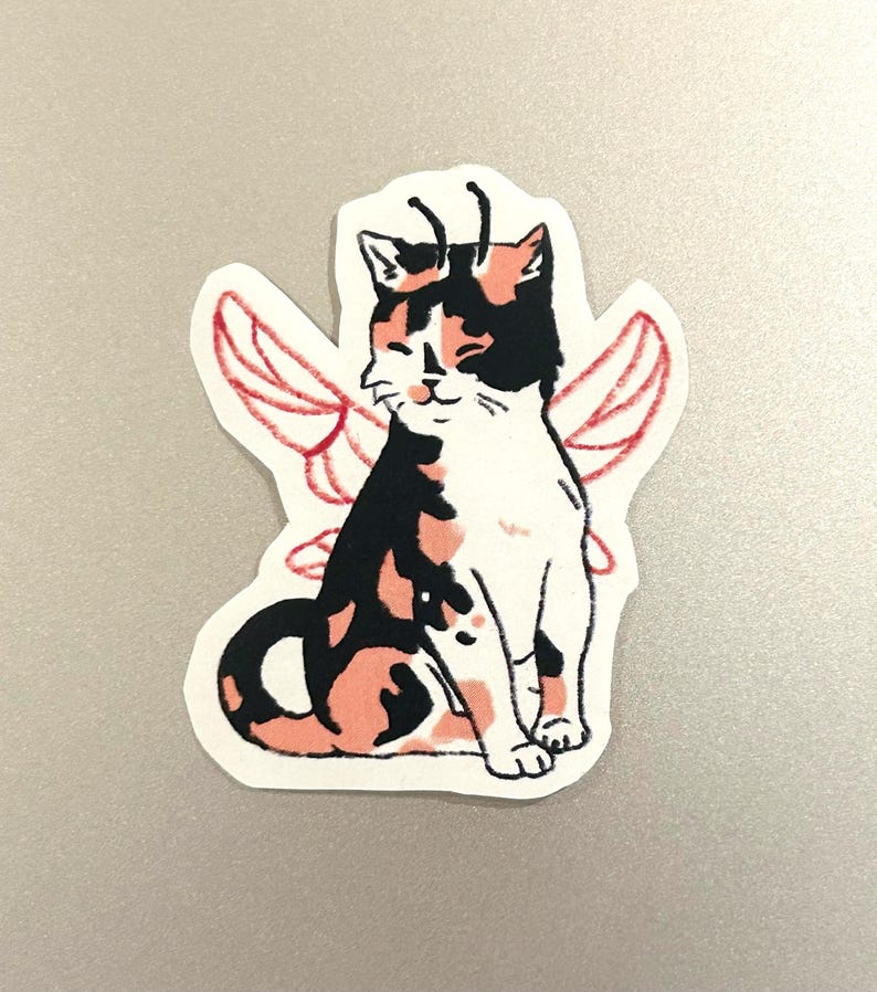 Funny Cat Meme Sticker | Cute Kitty Decals - Etsy