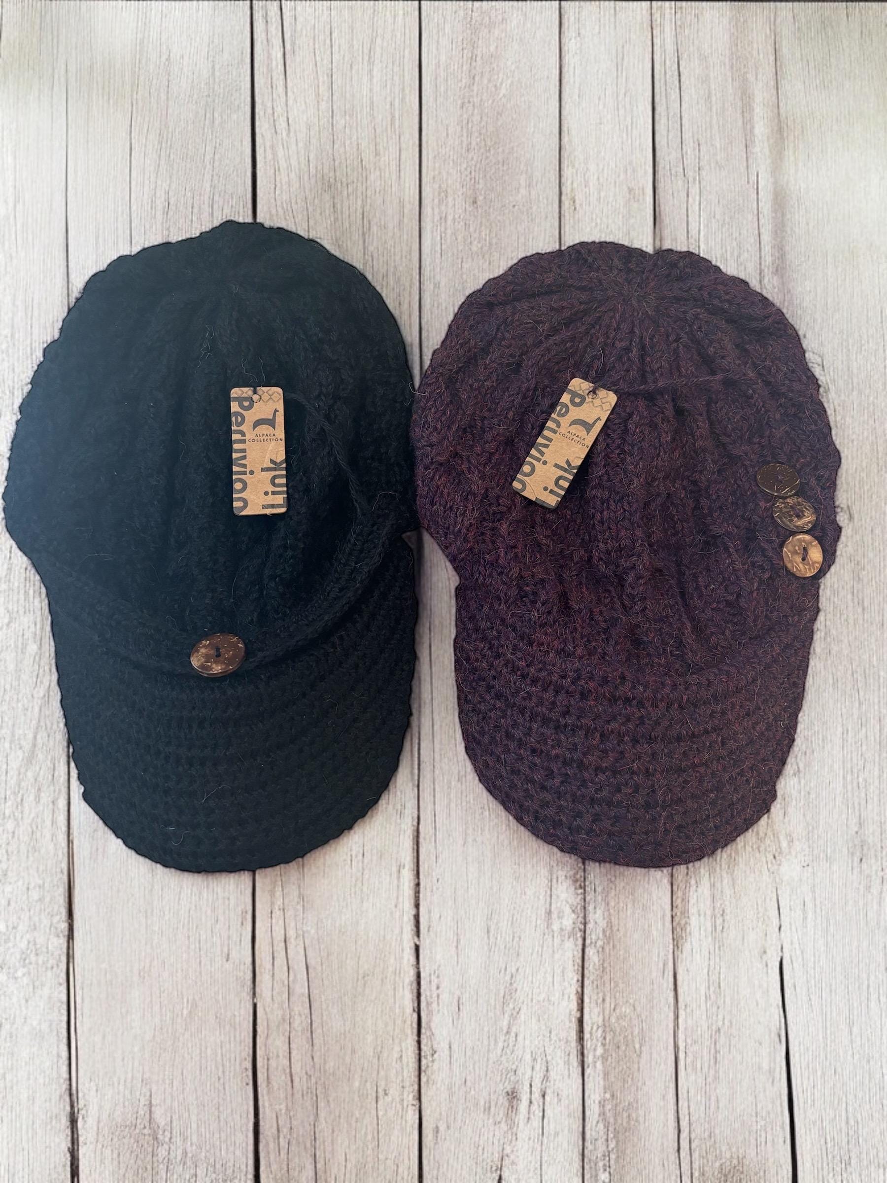 Trenza Cable Alpaca Button Cap - Etsy