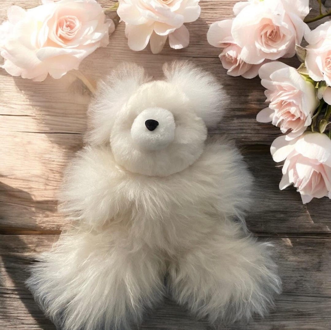 14 Inch Teddy Bear 100% Baby Alpaca - Etsy