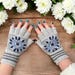 Snow Leopard Fingerless Gloves - Etsy