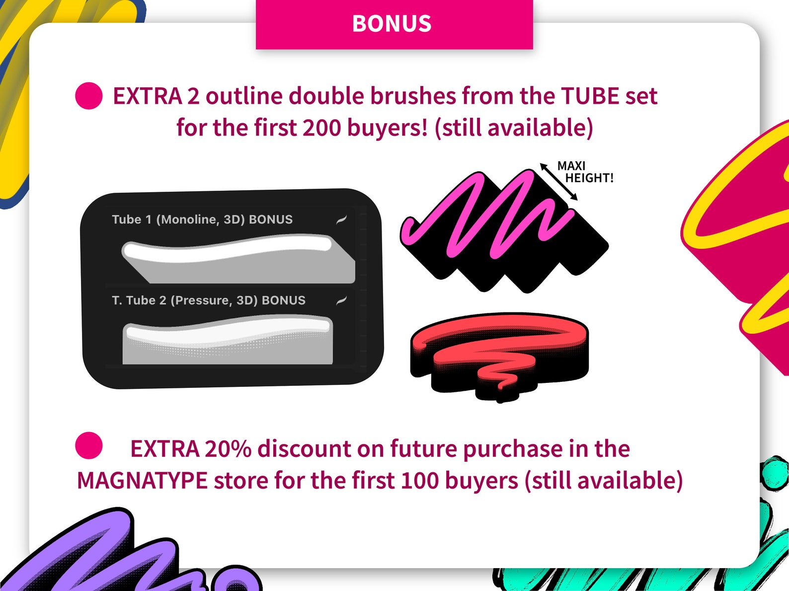 Ultra Outline Double Lettering Brush Bundle for Procreate - Etsy