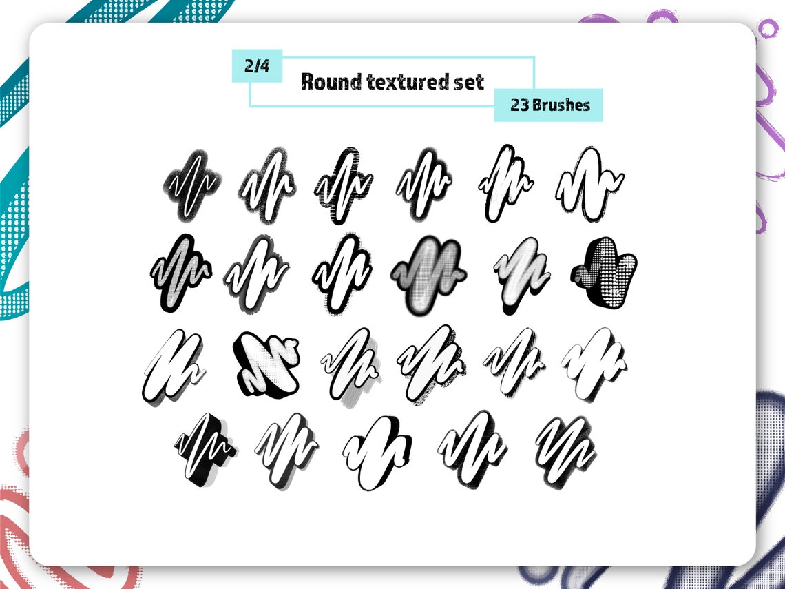 XXL Outline Lettering Calligraphy Procreate Brush Bundle. - Etsy